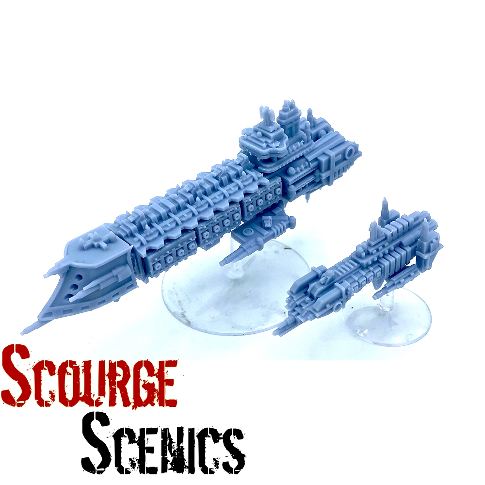 Battlefleet Terra BFG Battleship Pack Gothic Space Starship - Scourge ...